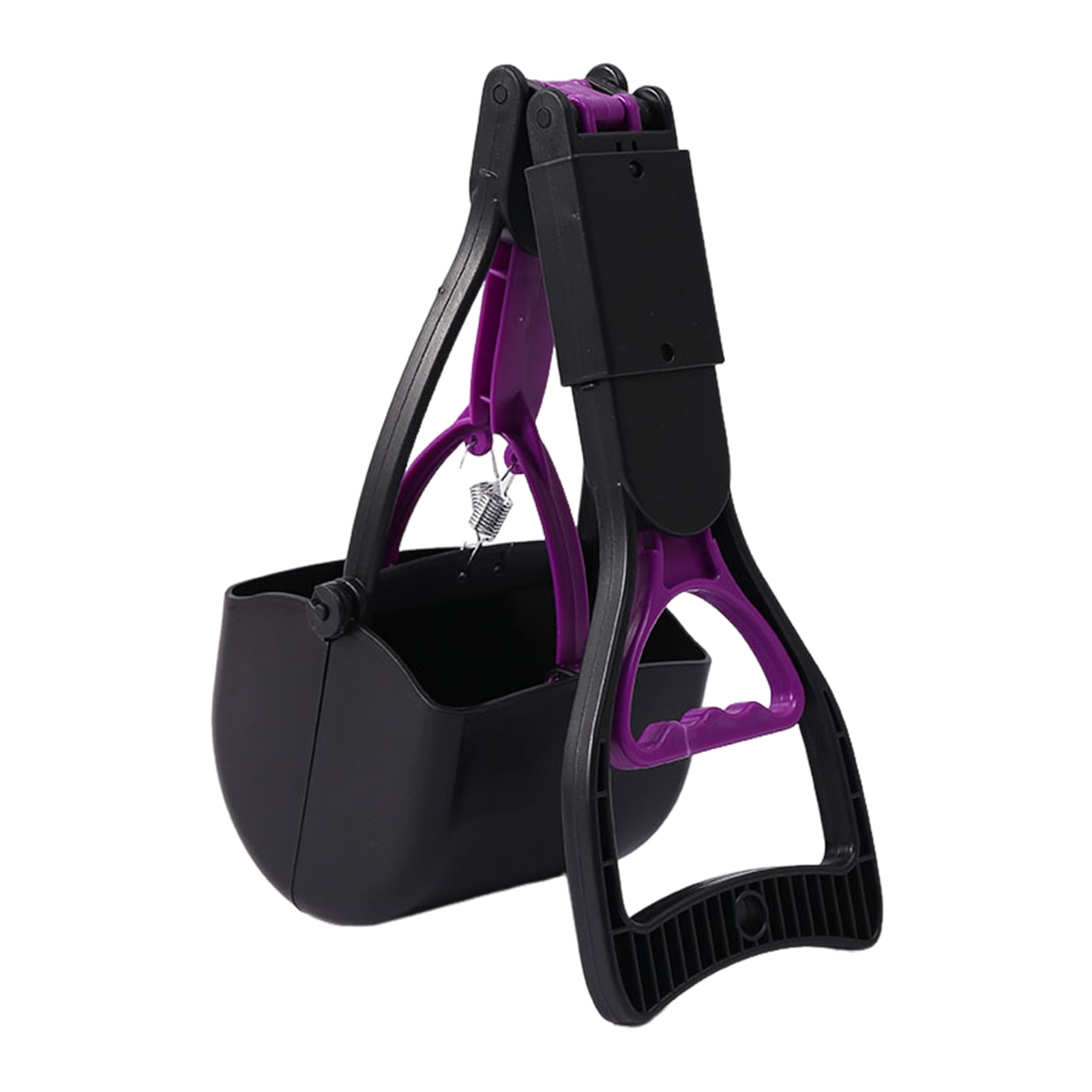 Leadrop 17.7" Dog Pooper Scooper Long Handle Folding Waste Pick Up Tool ...