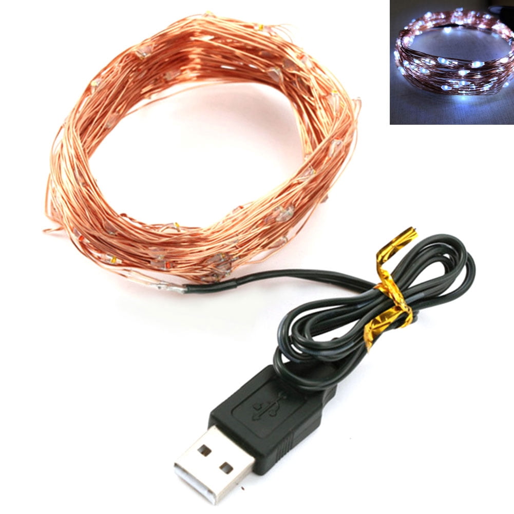 Leadrop 2/5/10m Waterproof Copper Wire 5V USB LED Fairy String Light ...