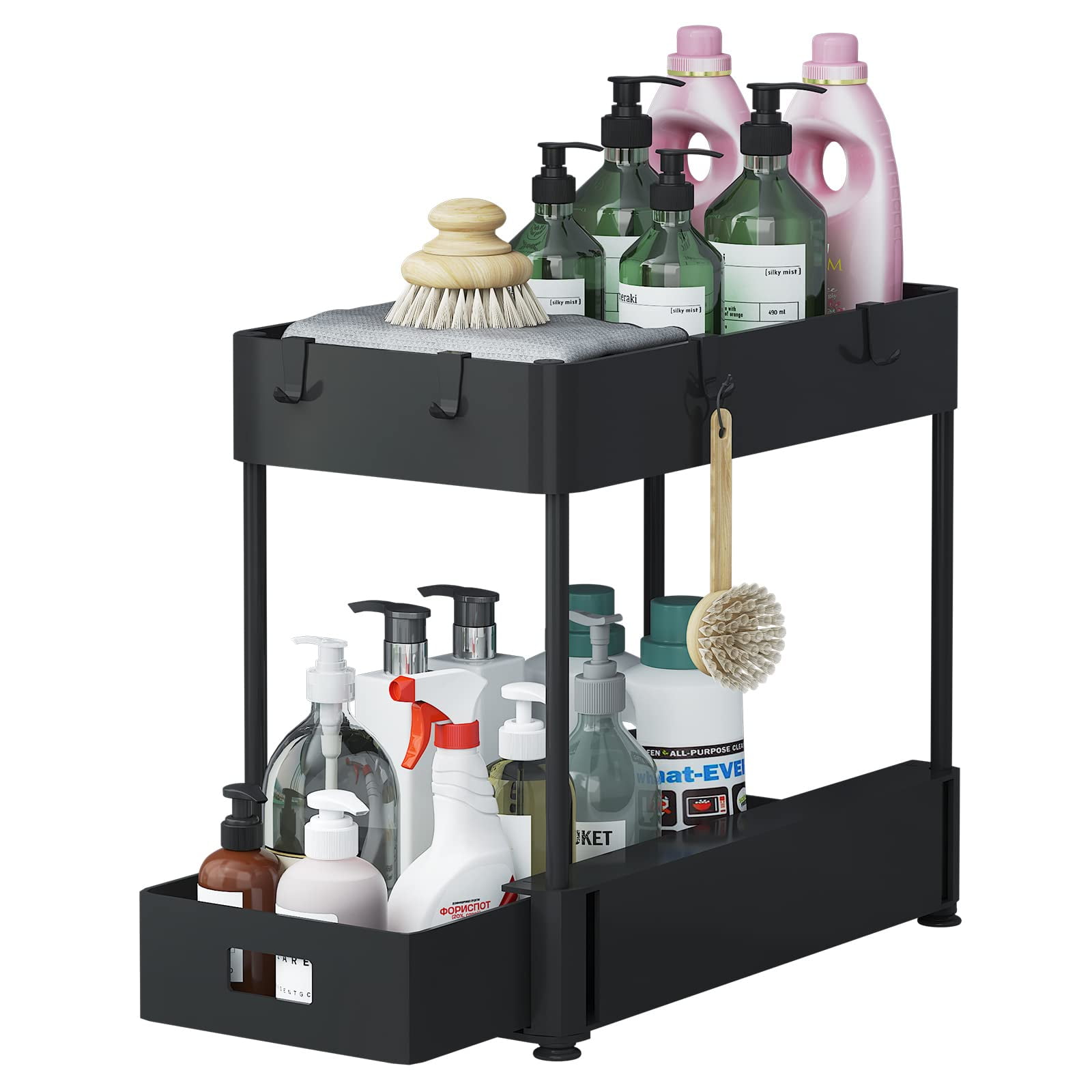 Leadrop 2-layer storage rack can be used for storage and storage under ...