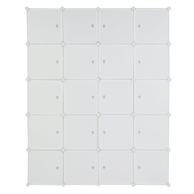 Leadrop 20 Cube Organizer Stackable Plastic Cube Storage Shelves Design ...