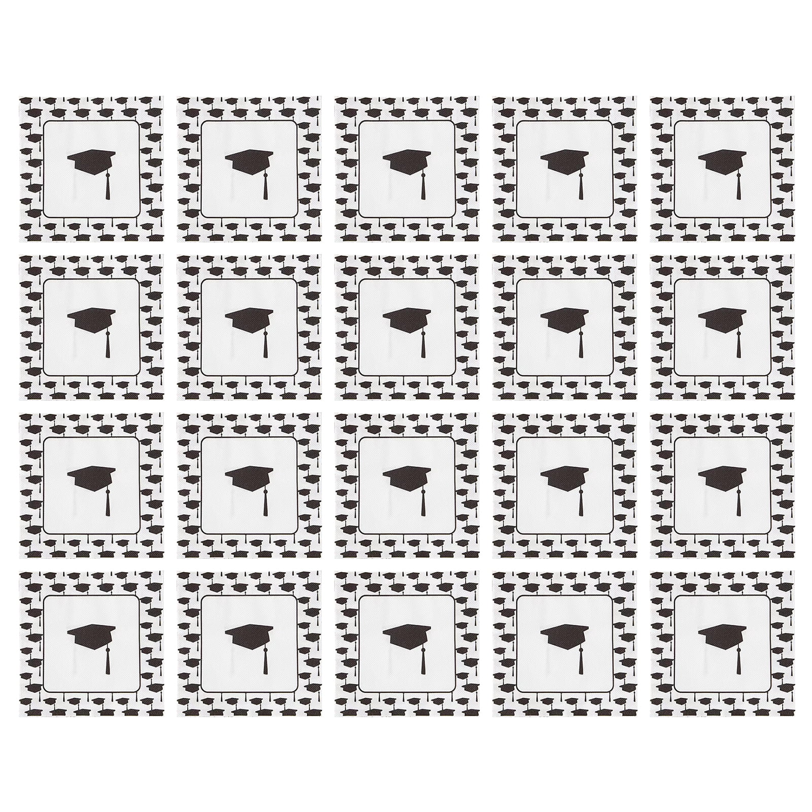 Leadrop 20 Sheets/Set 2025 Congrats Grad Napkin Thick Square Disposable ...