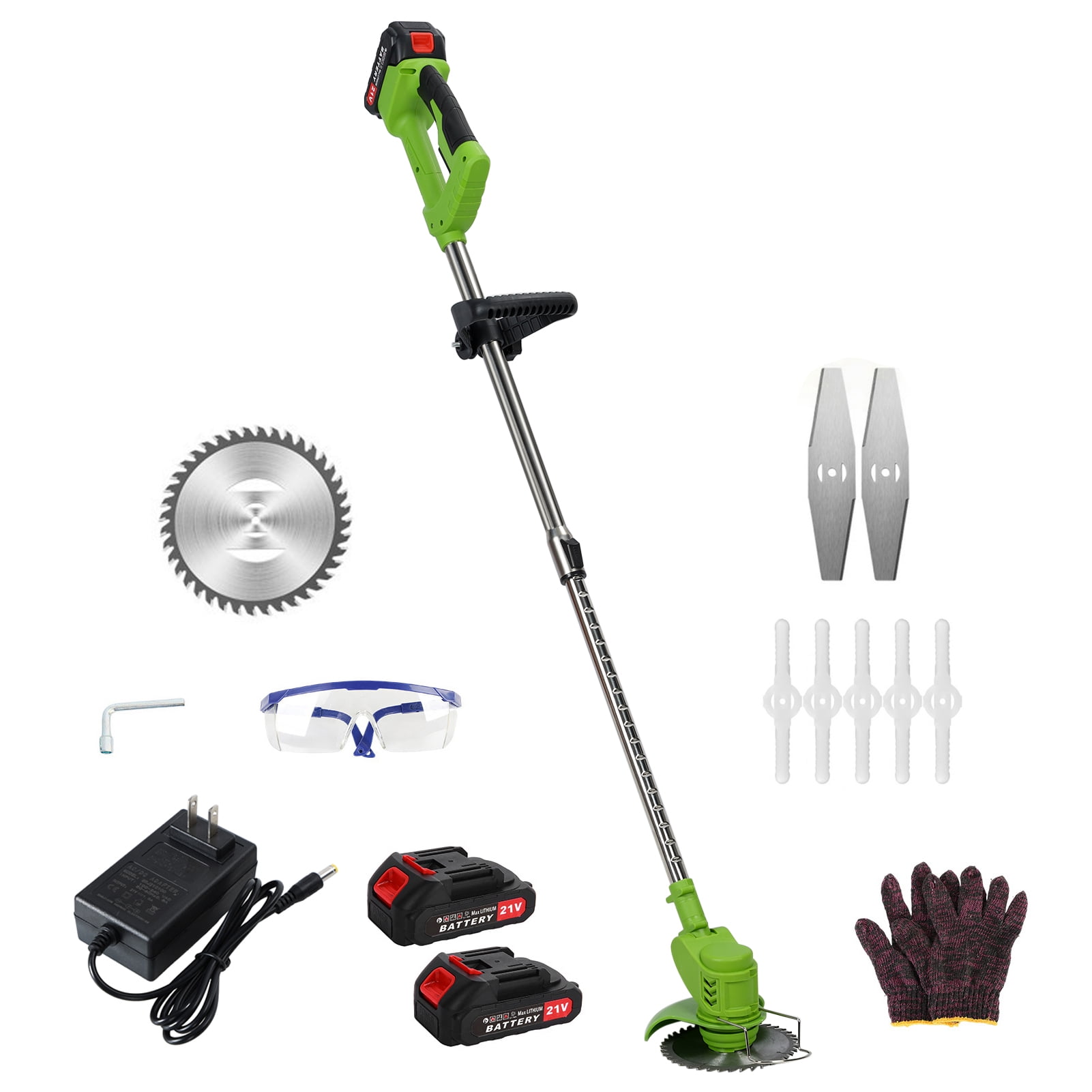 Leadrop 21V Electric Weed Wacker Cordless String Trimmer with ...