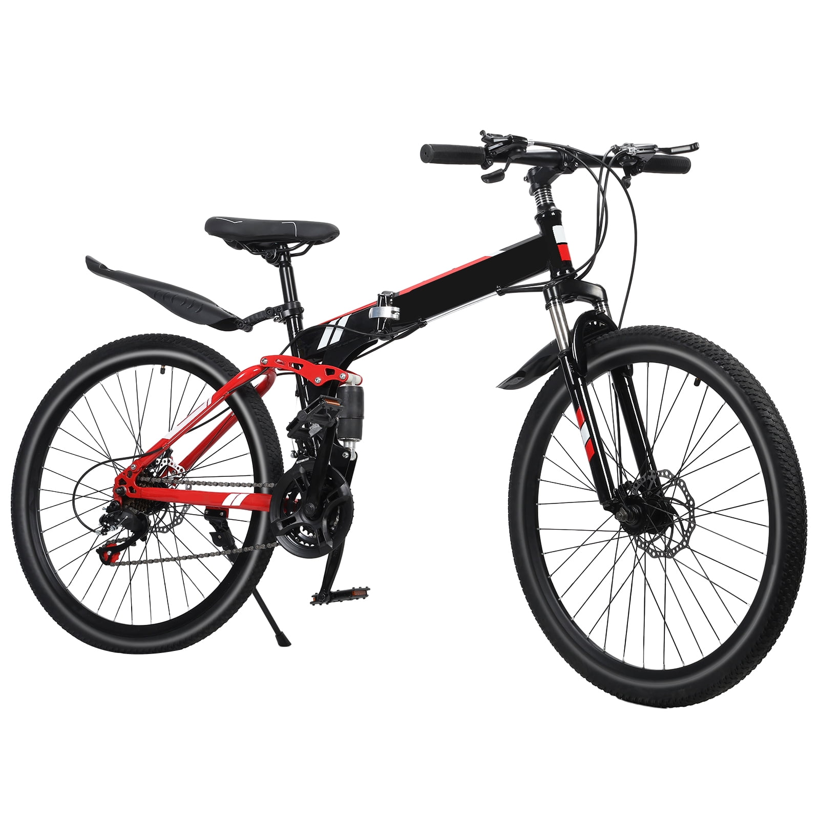 Leadrop 26 Inch Mountain Bike 21 Speeds High-Carbon Steel Mountain ...