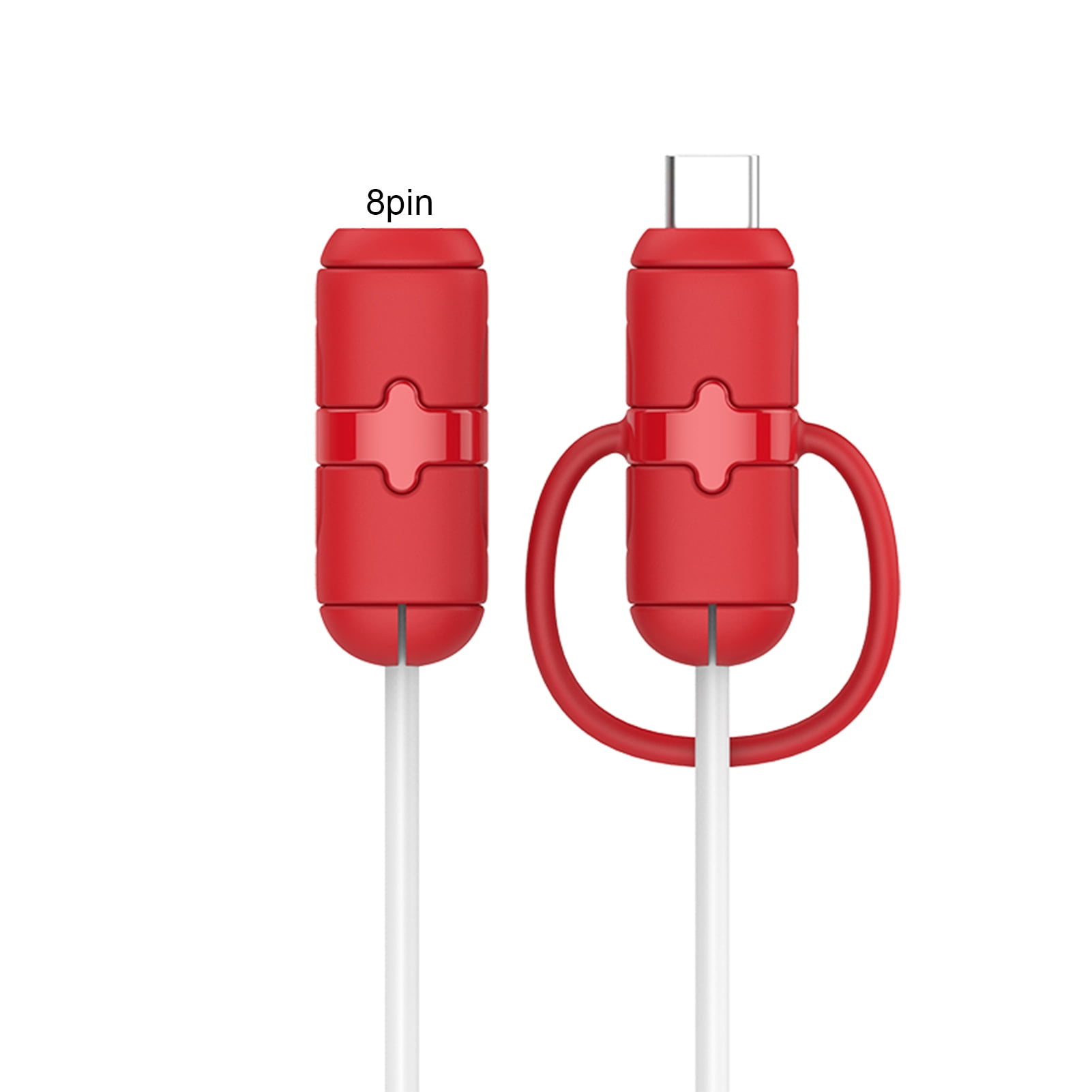 Leadrop 2Pcs Silicone Charging Cable Protective Case Anti-break Data ...