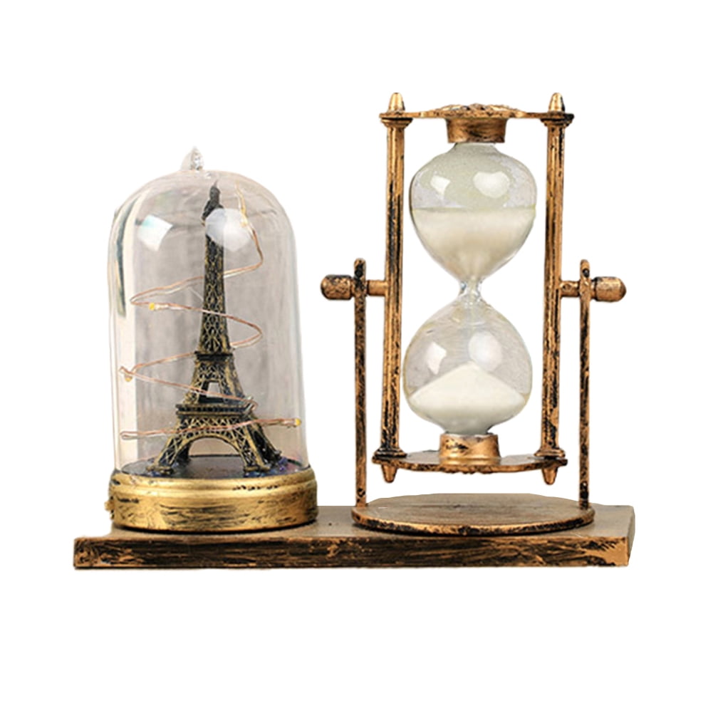 Leadrop 2Pcs Vintage Hourglass LED Light Tower Desk Table Lamp Home ...