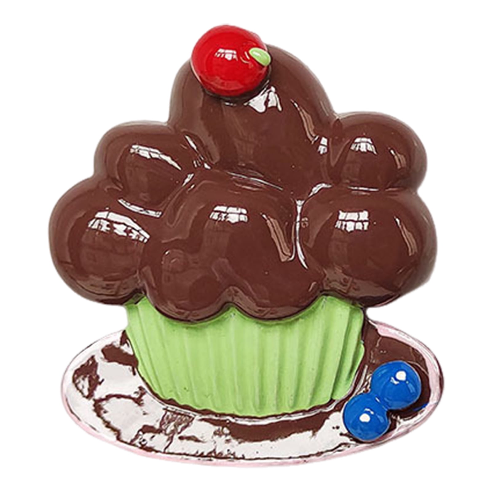 Leadrop 3D Cupcake Fridge Magnet Simulation Dessert Resin Refrigerator ...