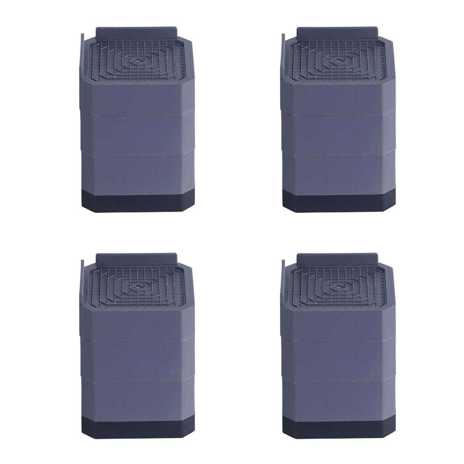 Leadrop 4Pcs Rectangle Furniture Riser Stackable Heavy Duty Bed Riser ...