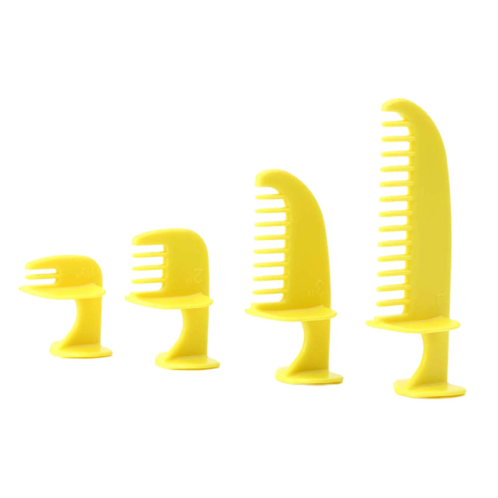 Leadrop 4Pcs/Set Haircutting Template Combs Professional Ergonomic ABS ...