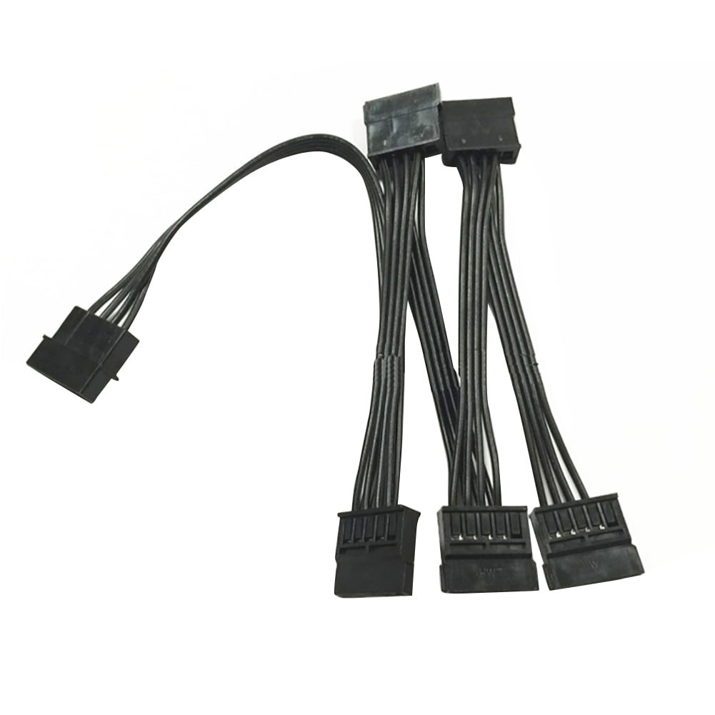 Leadrop 4Pin 1 to 5 IDE SATA 15Pin Hard Drive Power Supply Splitter ...