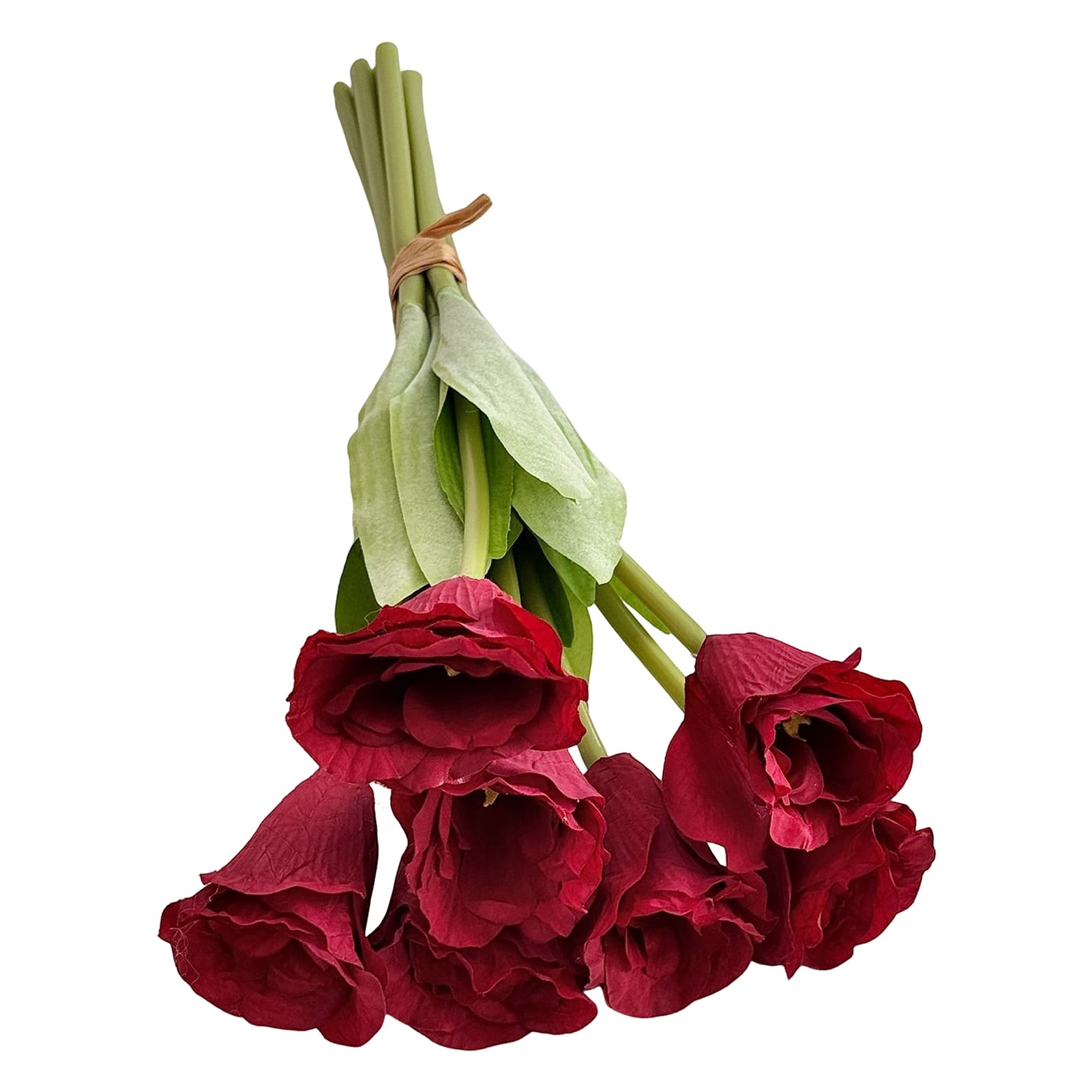 Leadrop 7Pcs/Bouquet Simulated Bouquet Realistic Vivid Color Flowers ...