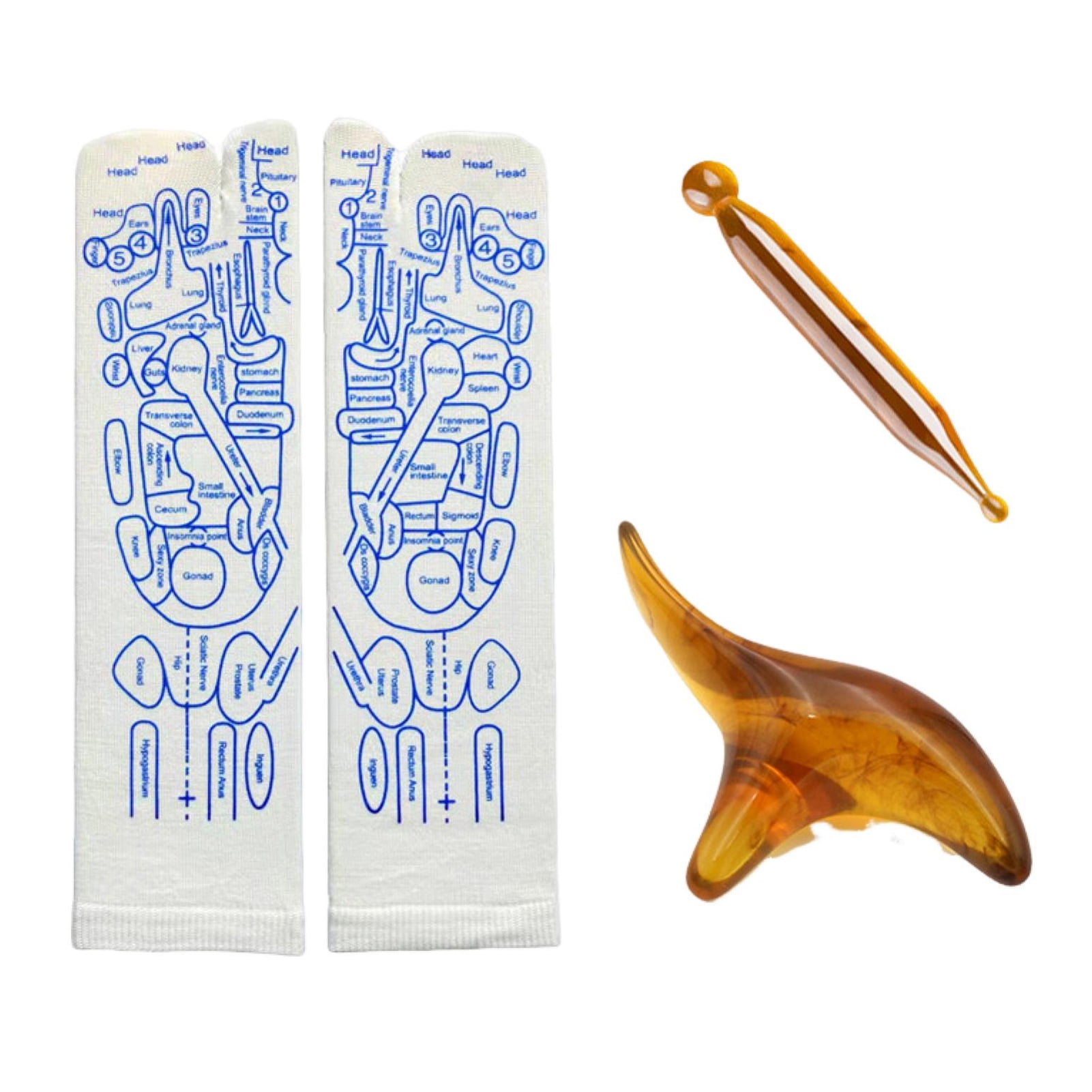 Leadrop Acupoint Socks Set for Foot Reflexology Easy-to-Use Acupressure ...