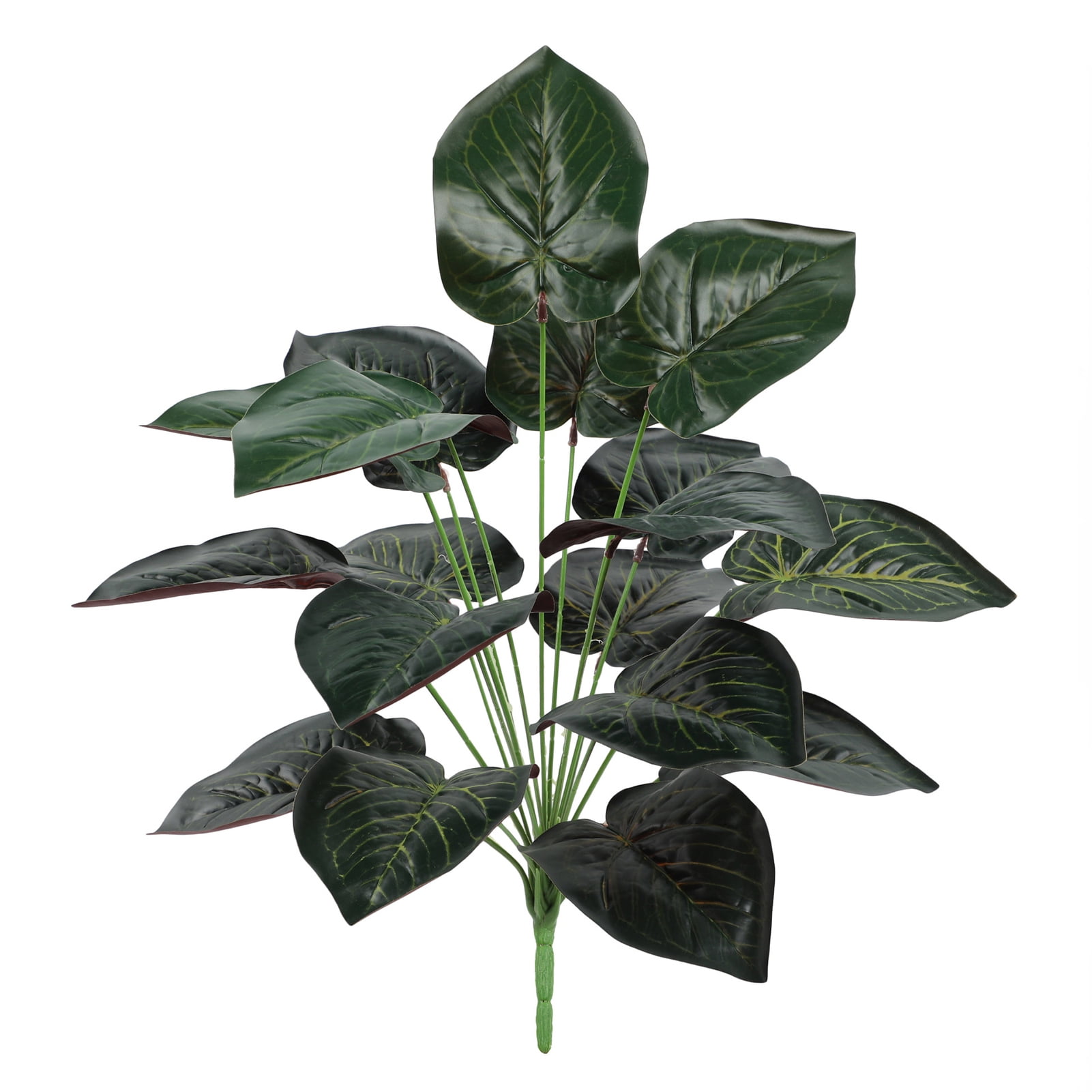Leadrop Artificial Green Plants 18 Fork UV Resistant Realistic Fake ...