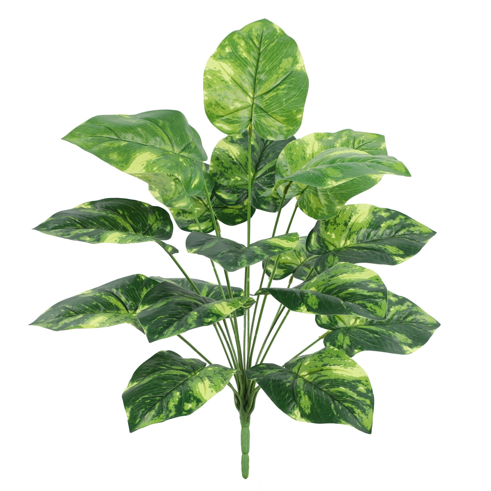 Leadrop Artificial Green Plants 18 Fork UV Resistant Realistic Fake ...