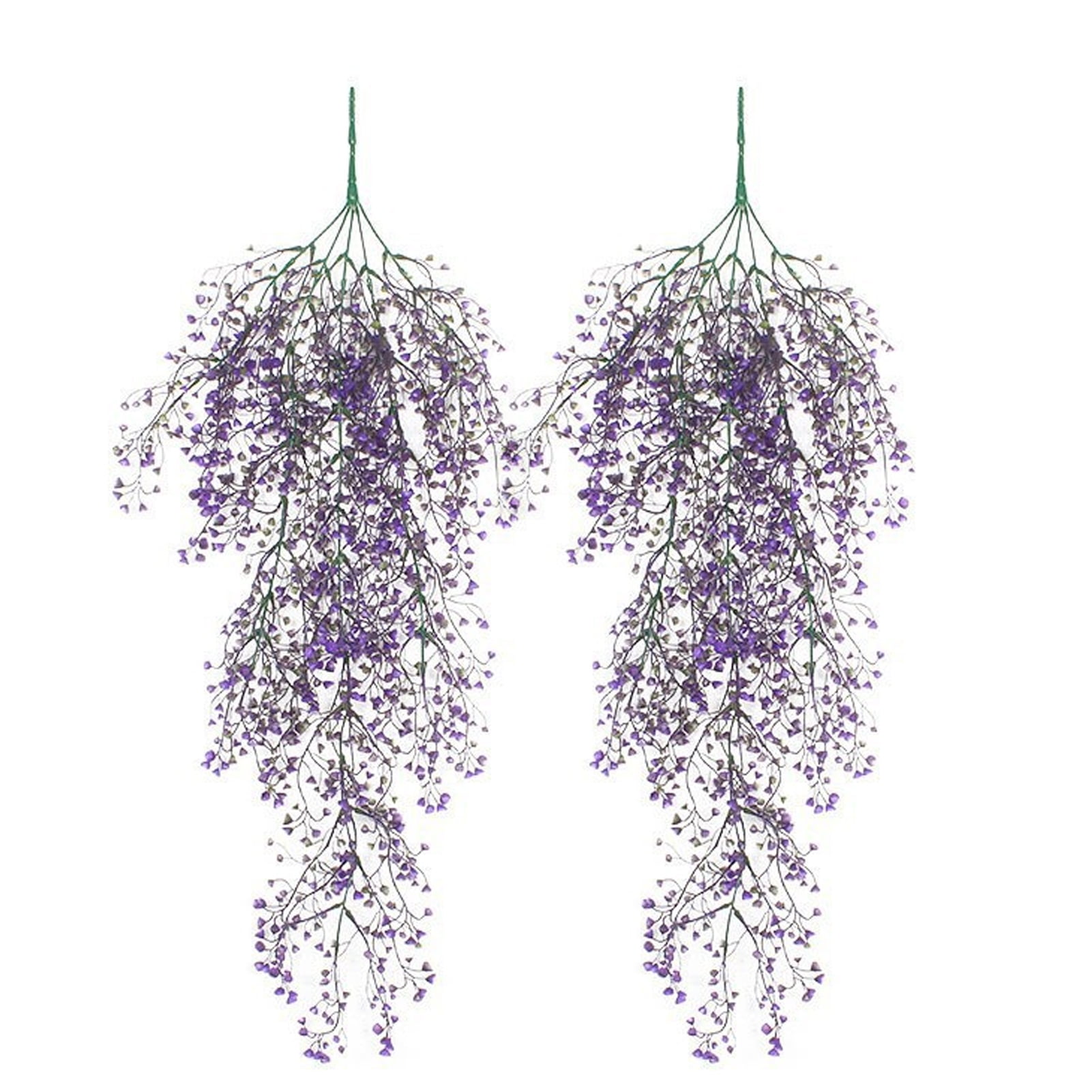 Leadrop Artificial Hanging Flowers for Outdoors UV Resistant Fake Vines ...
