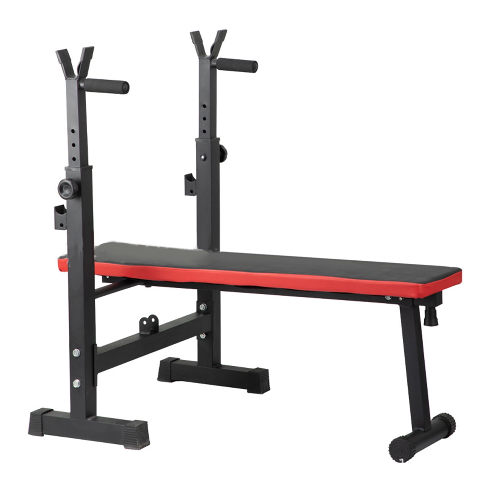 Leadrop Bench Press Rack 6 Gears Adjustable Weight Bench with Barbell ...