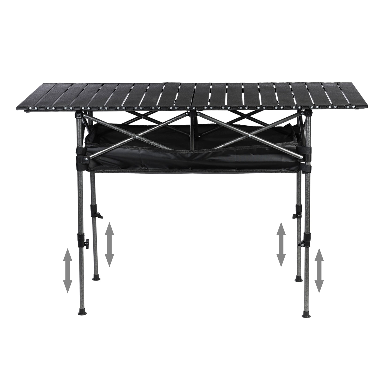 Leadrop Camping Table Folding Outdoor Table with Adjustable Height ...