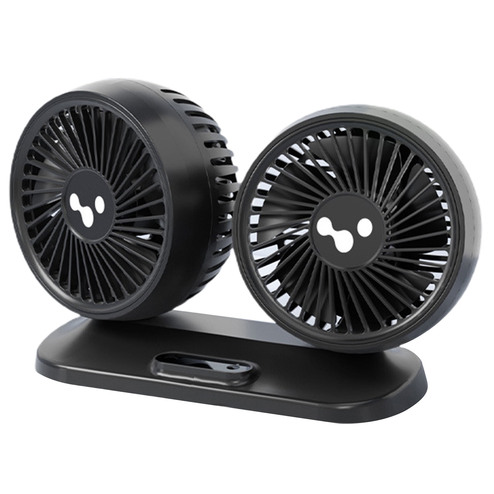 Leadrop Car Cooling Fan USB Powered Double Heads 360 Degree Rotatable 3 ...