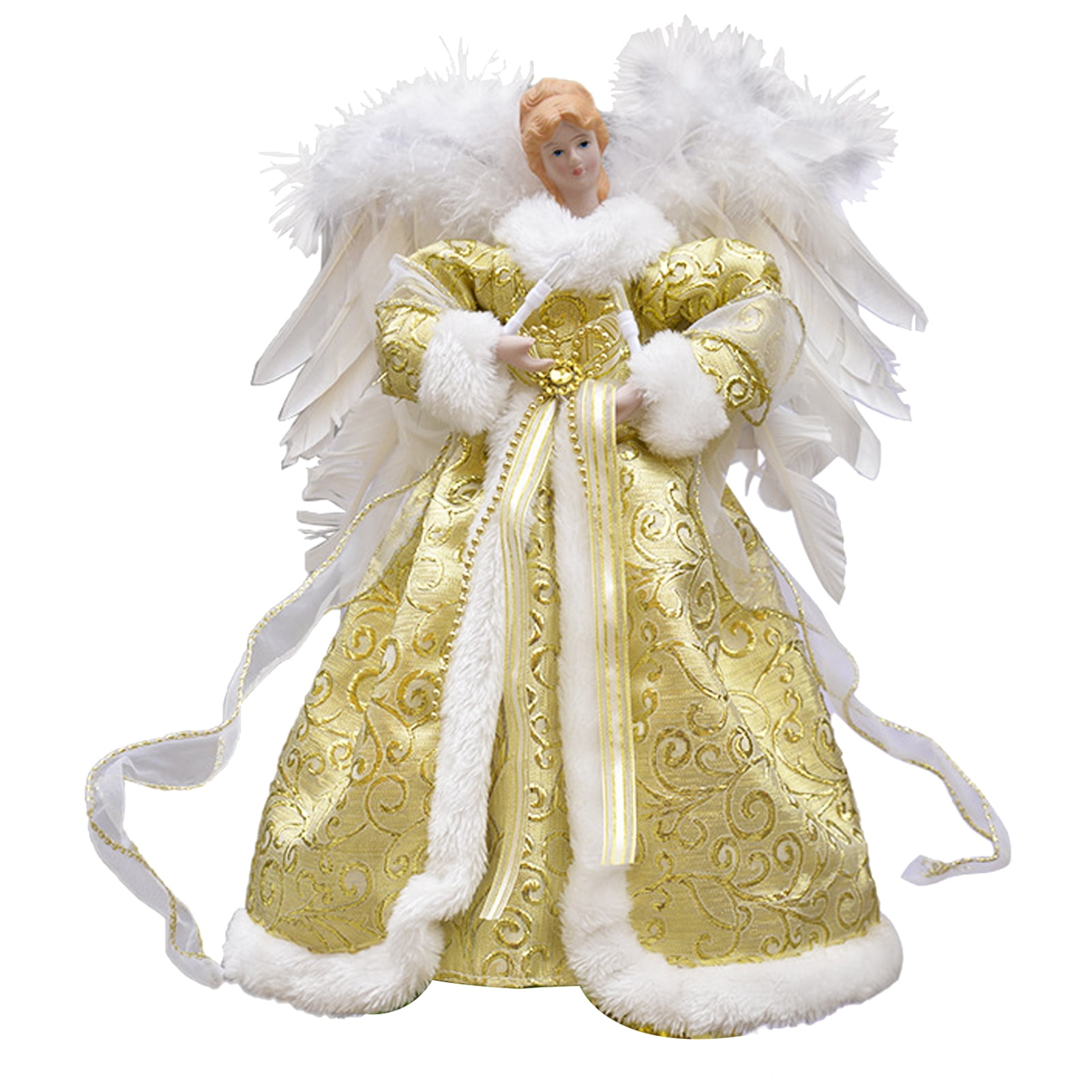 Leadrop Christmas Angel Topper Angel Doll Tree Top Star Illuminated ...
