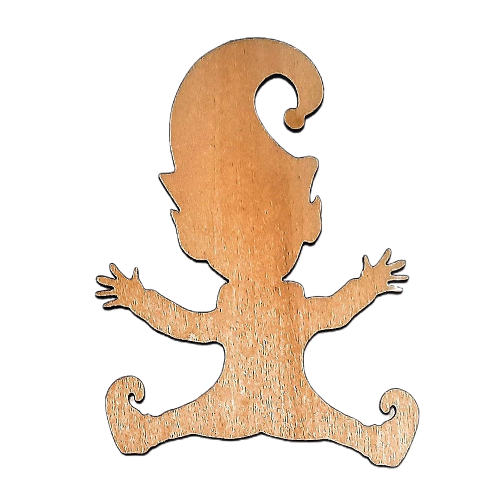 Leadrop Christmas Dwarf Footprint Stencil Template Smooth Edge Burr ...