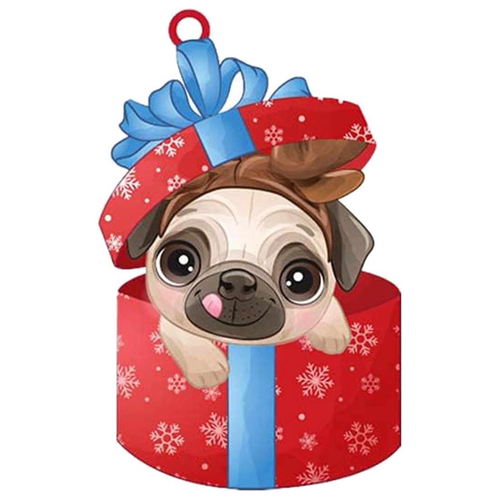 Leadrop Christmas Pendant Reusable Exquisite Creative Pug Shape ...