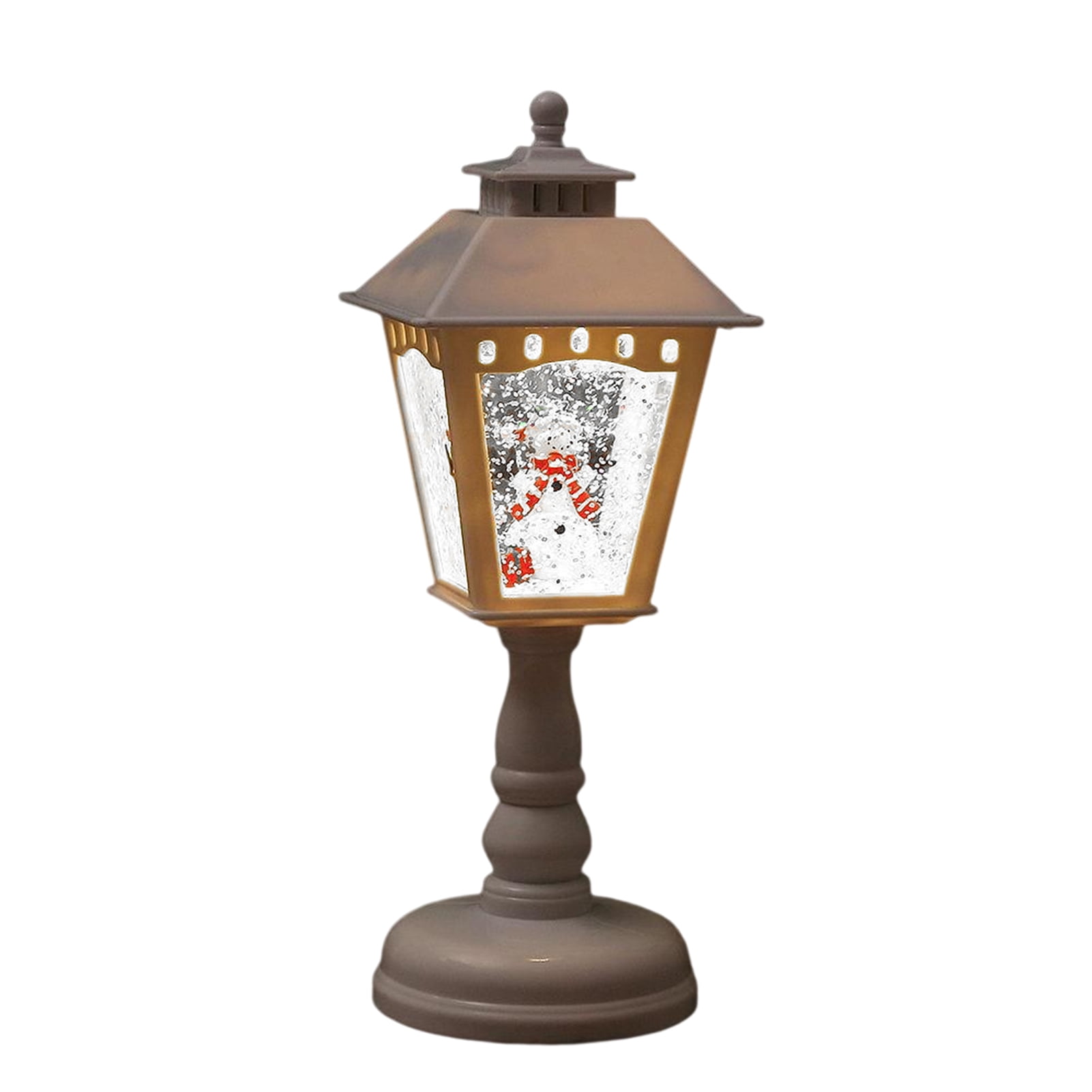 Leadrop Christmas Snow Globe Candles Light Lamp Battery Operated Spooky ...