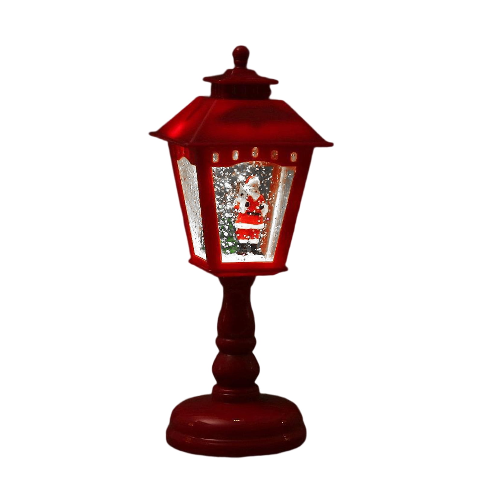 Leadrop Christmas Snow Globe Candles Light Lamp Battery Operated Spooky ...