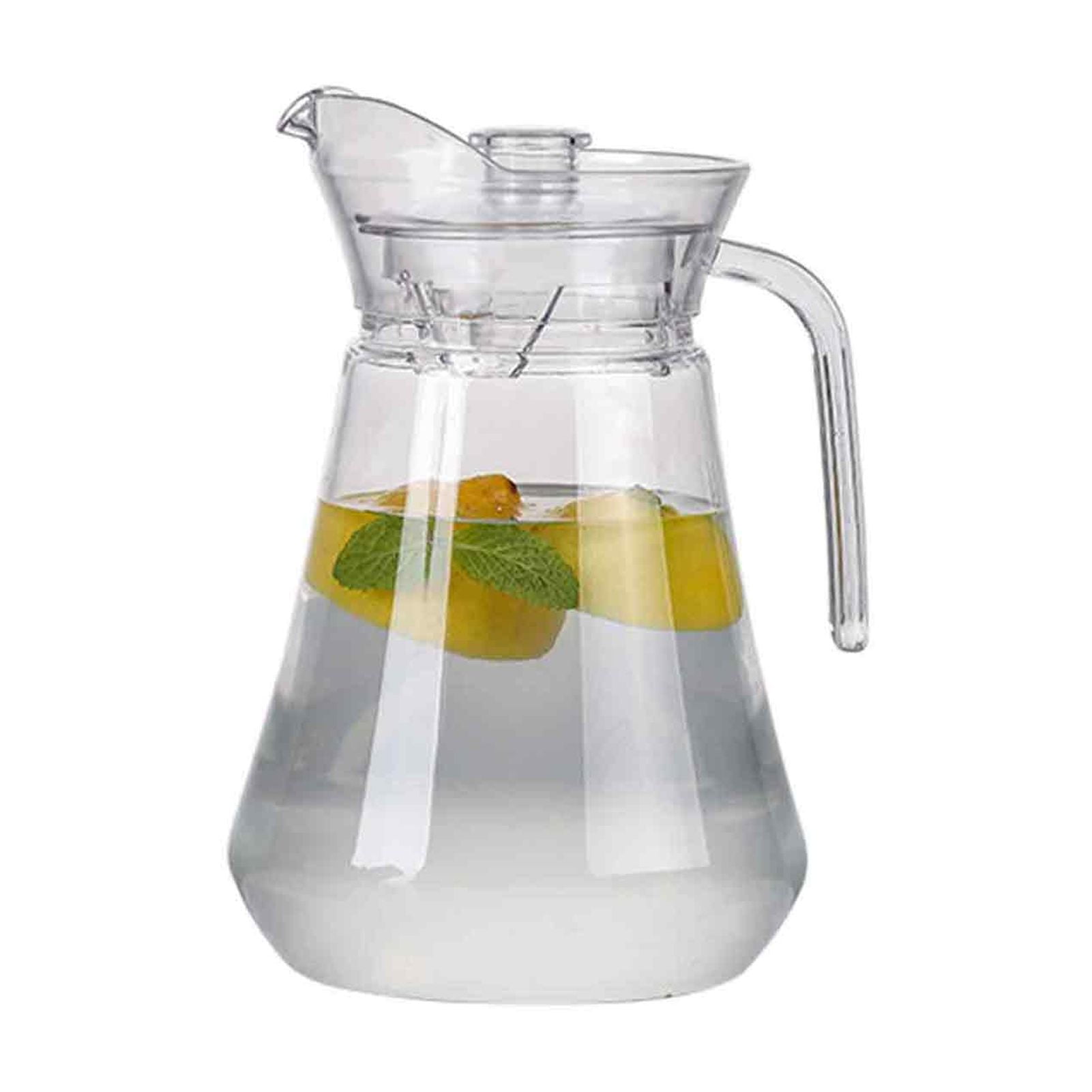 Leadrop Cold Beverage Pitcher with Spout Spill-Proof Lid Large Capacity ...