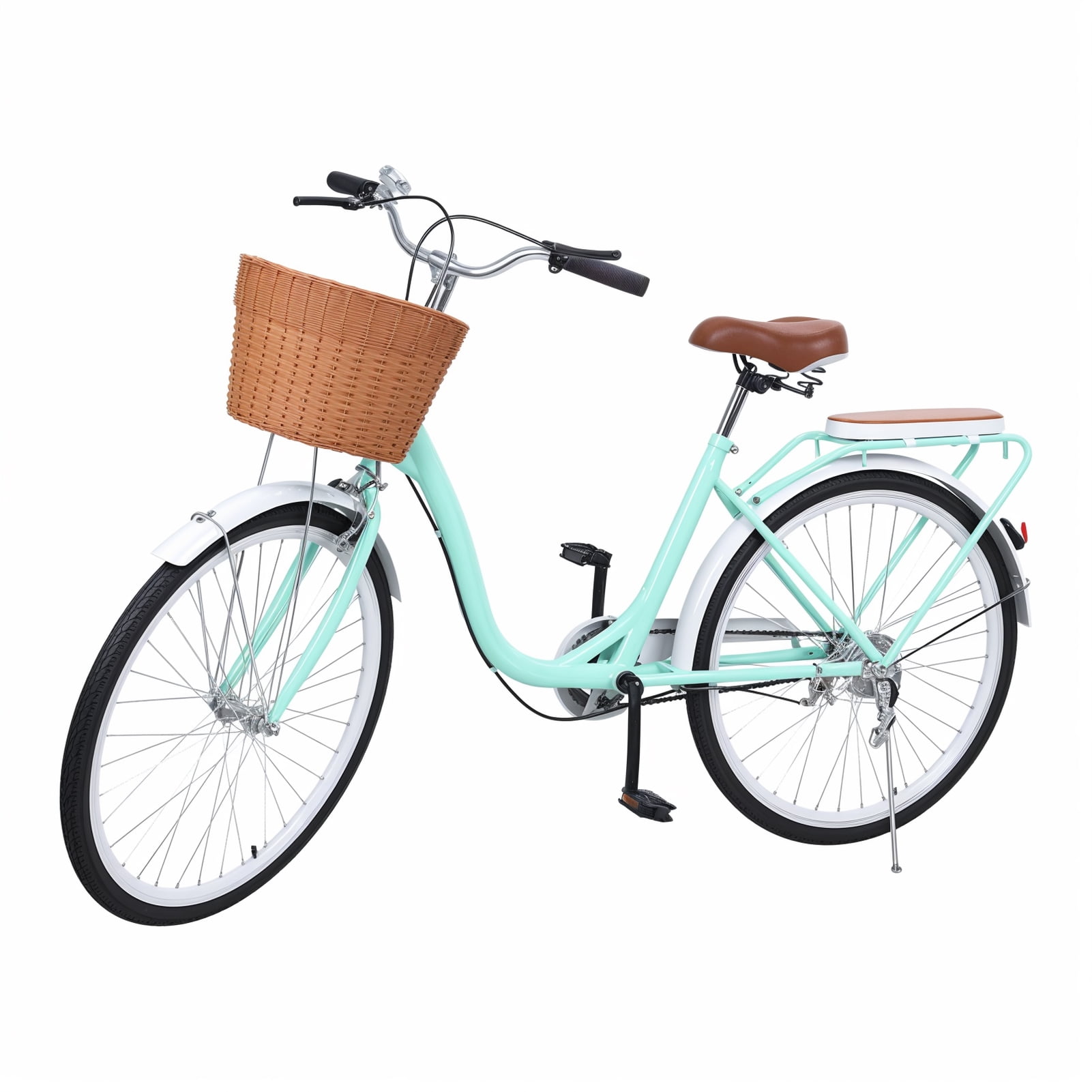 Leadrop Cruiser Bike 26 Inch Bicycle for Adult Female Cruiser Bike with ...