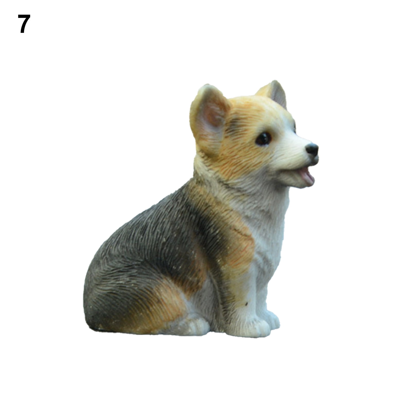 Leadrop Dog Figurines Attractive Adorable Posture DIY Material Garden ...