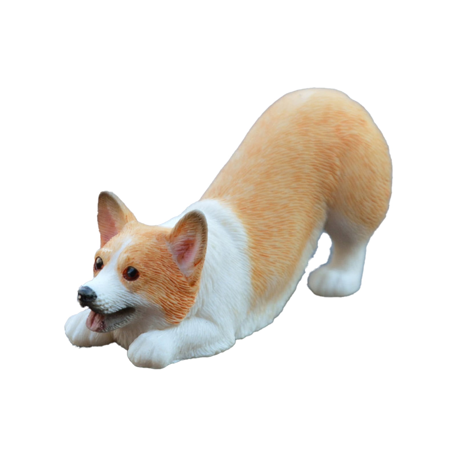 Leadrop Dog Figurines Attractive Adorable Posture DIY Material Garden ...