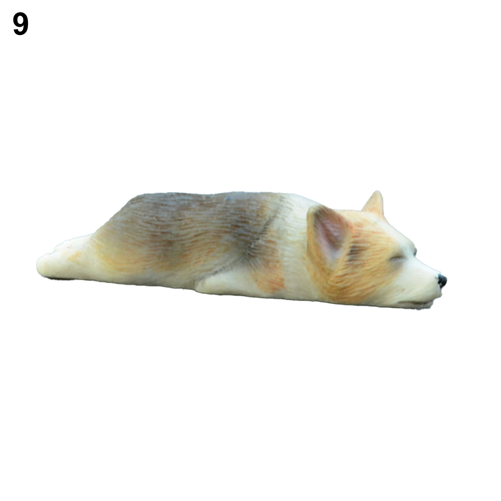 Leadrop Dog Figurines Attractive Adorable Posture DIY Material Garden ...