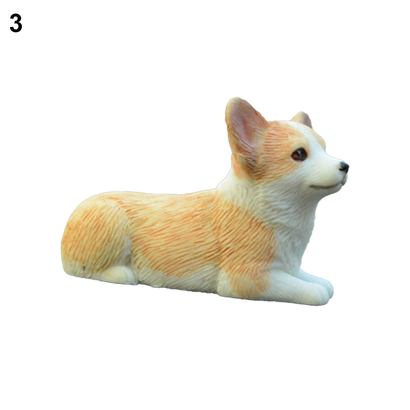 Leadrop Dog Figurines Attractive Adorable Posture DIY Material Garden ...