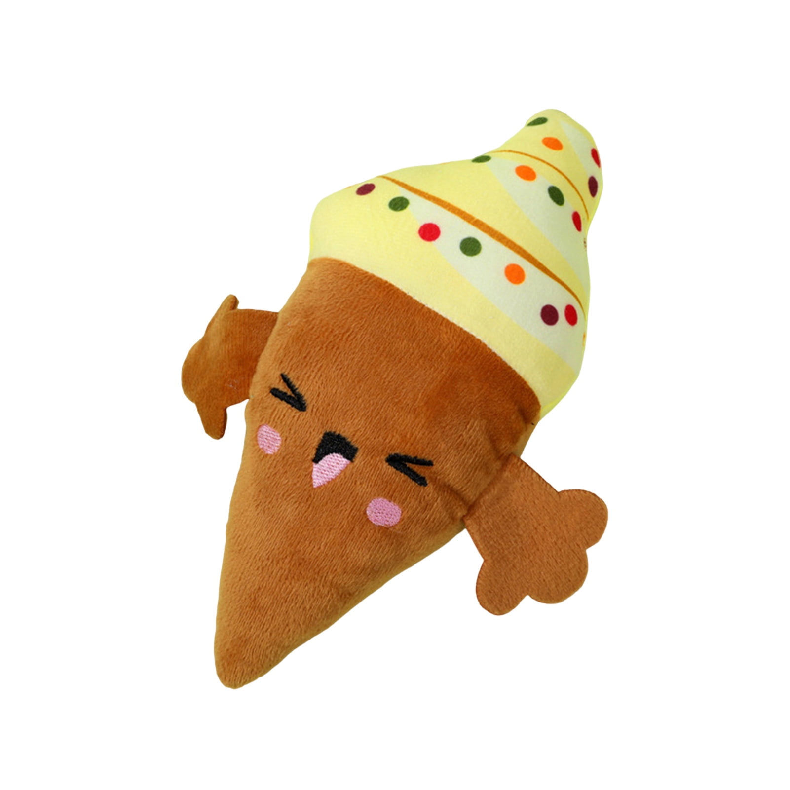 Leadrop Dog Squeaky Toy Pet Chew Toy with Built-in Sound Cone Shape ...