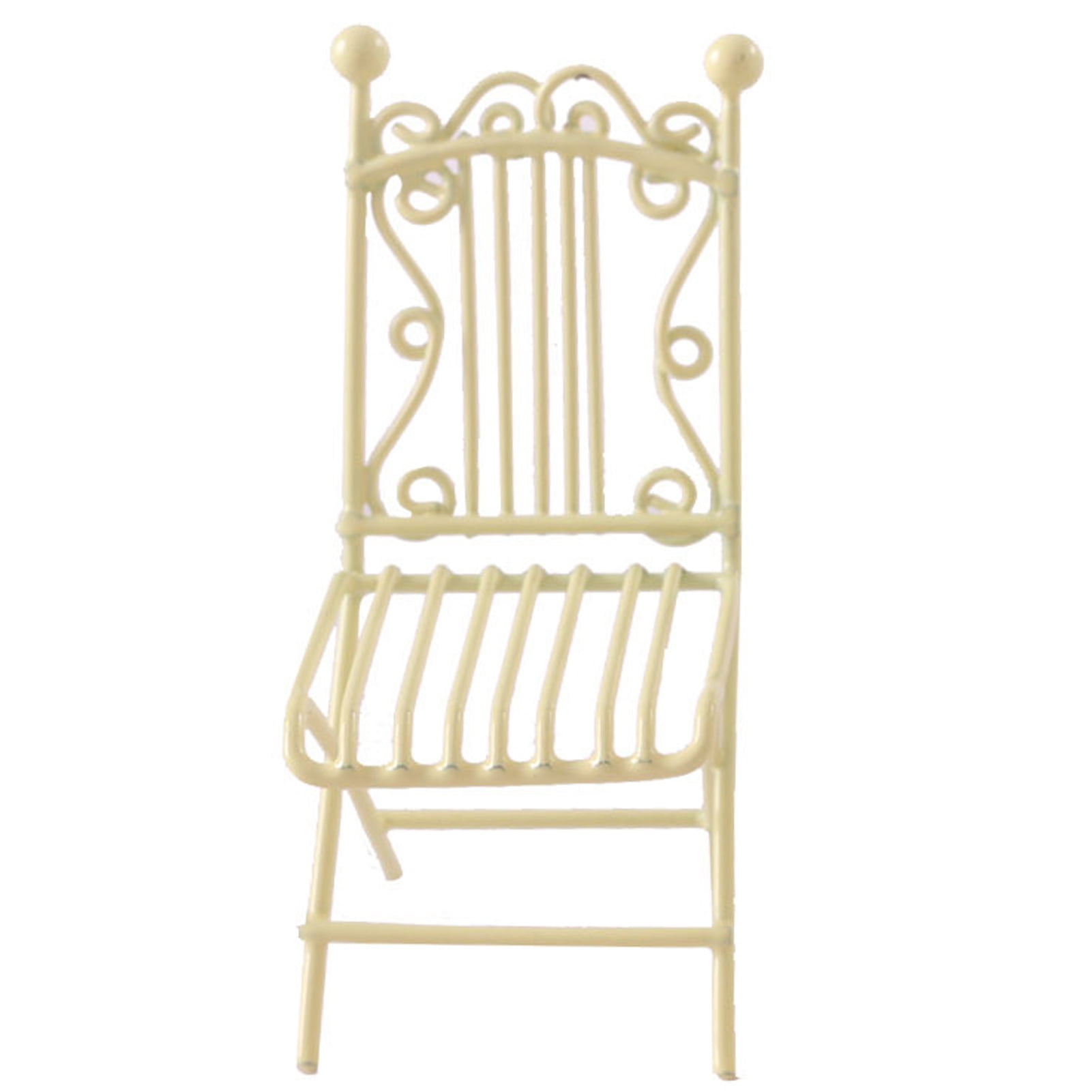 Leadrop Dollhouse Chair Realistic Looking Rust-proof Alloy 1 :12 ...