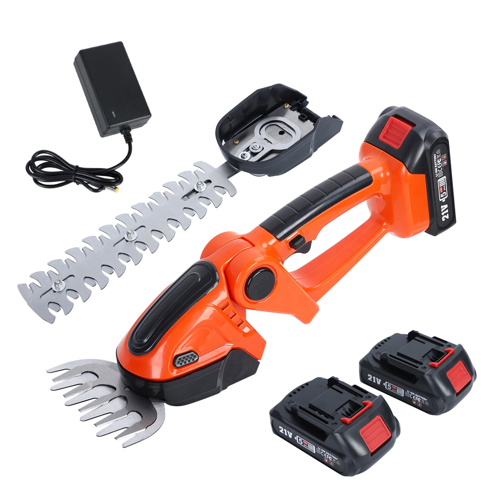 Leadrop Electric Hedge Trimmer 21V Cordless Shrub Trimmer 2 in 1 Mini ...