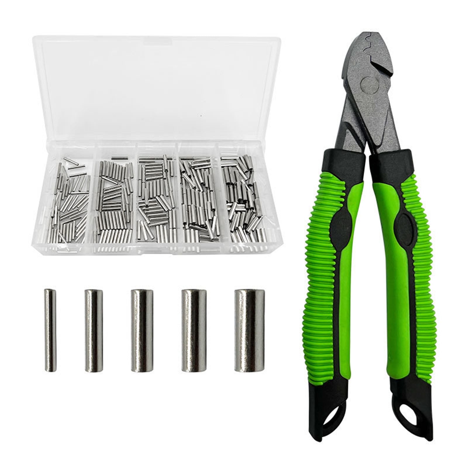 Leadrop Fishing Crimping Pliers with 250 Crimp Sleeves Anti-slip ...