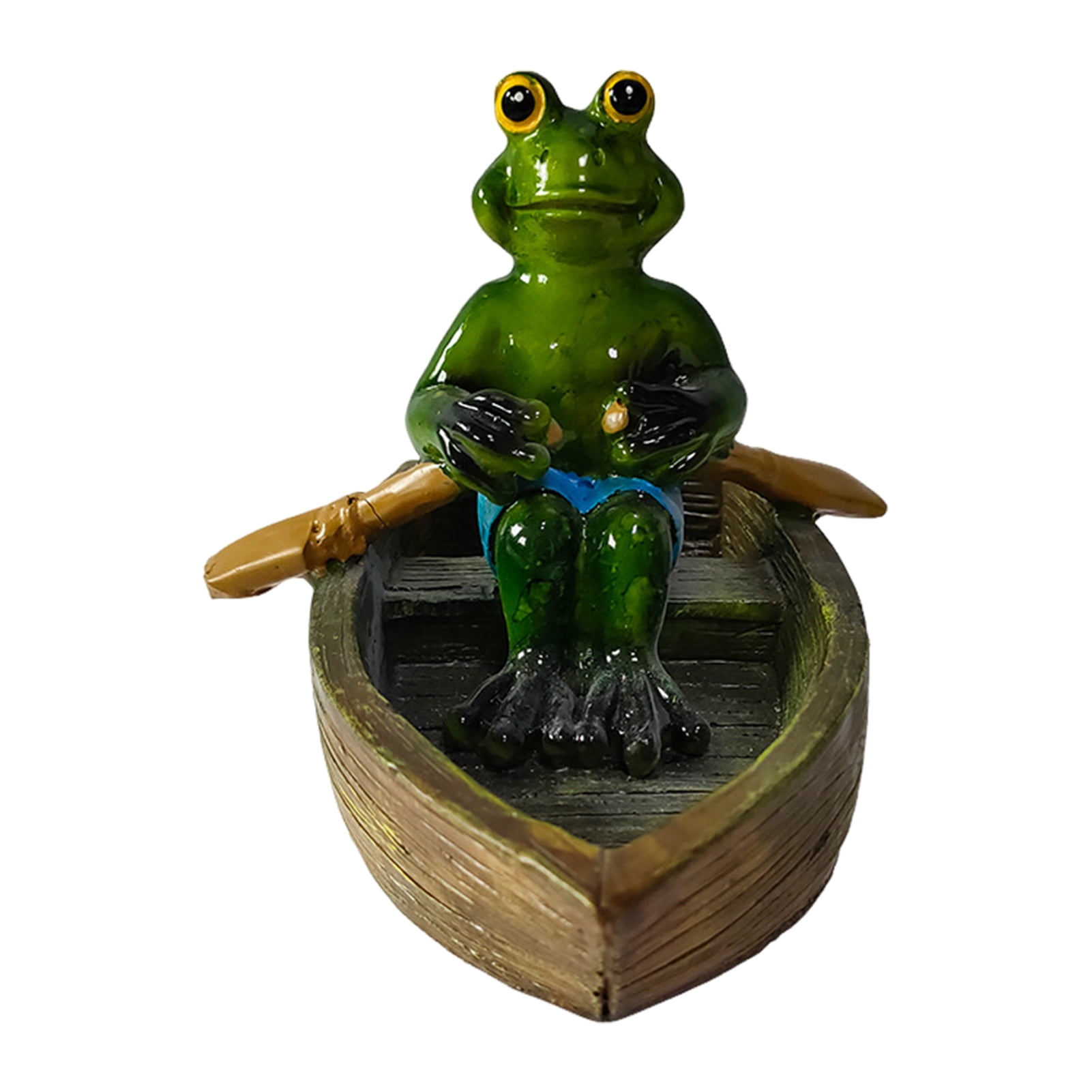 Leadrop Floating Frog Decoration Pond Frog Decoration Resin Lying Frog ...