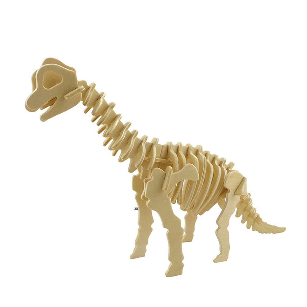 Leadrop Funny 3D Simulation Dinosaur Skeleton Puzzle DIY Wooden ...