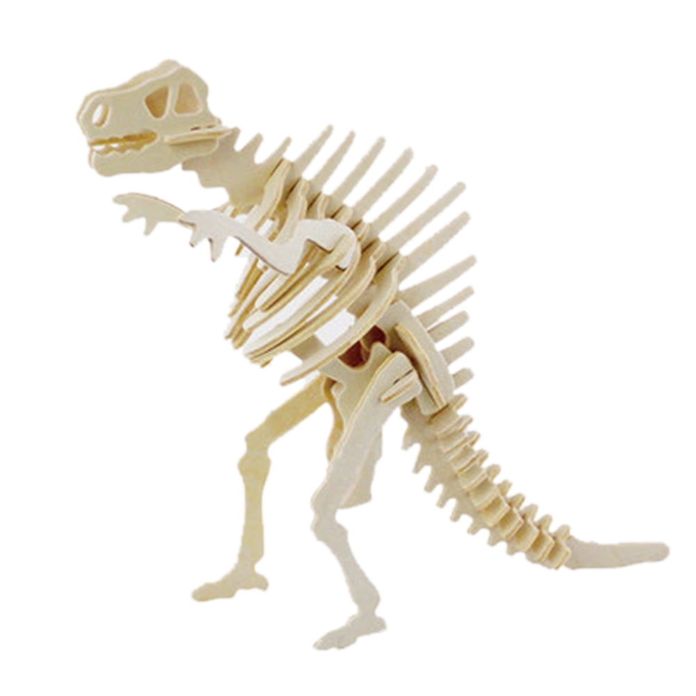 Leadrop Funny 3D Simulation Dinosaur Skeleton Puzzle DIY Wooden ...