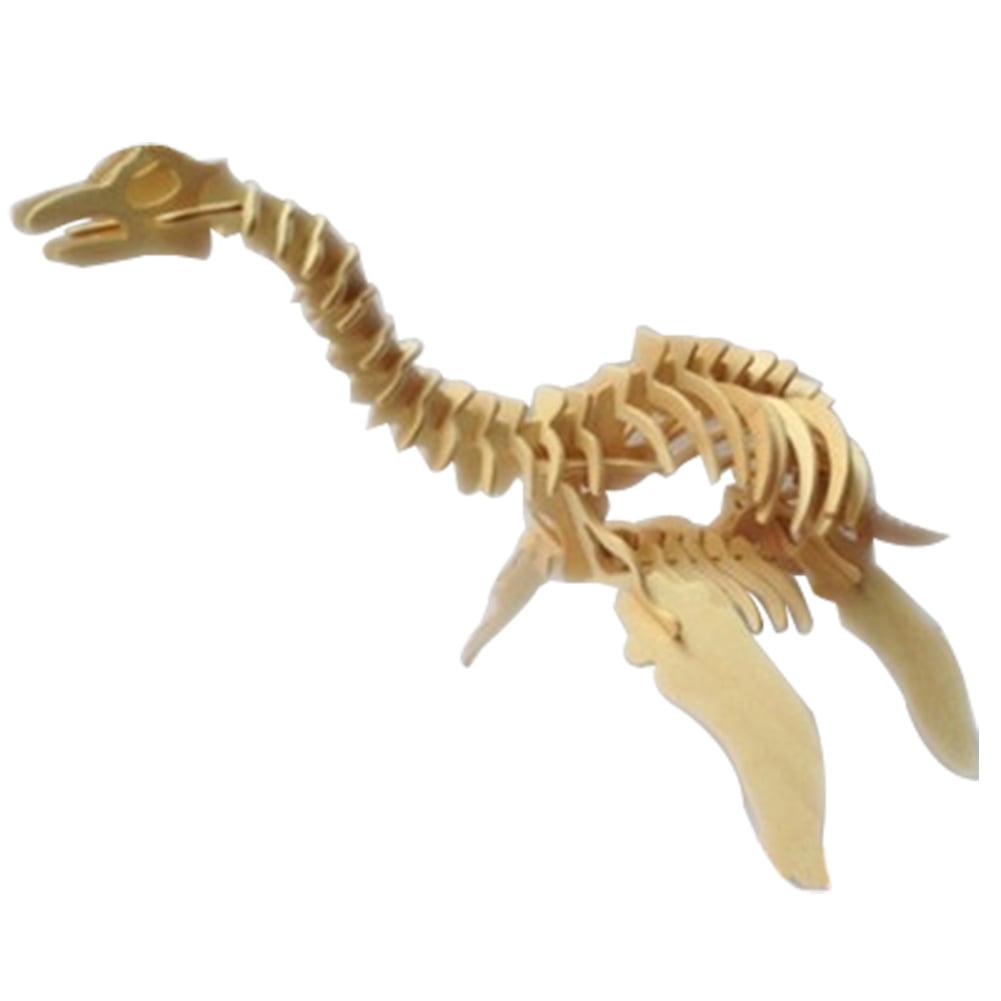 Leadrop Funny 3D Simulation Dinosaur Skeleton Puzzle DIY Wooden ...