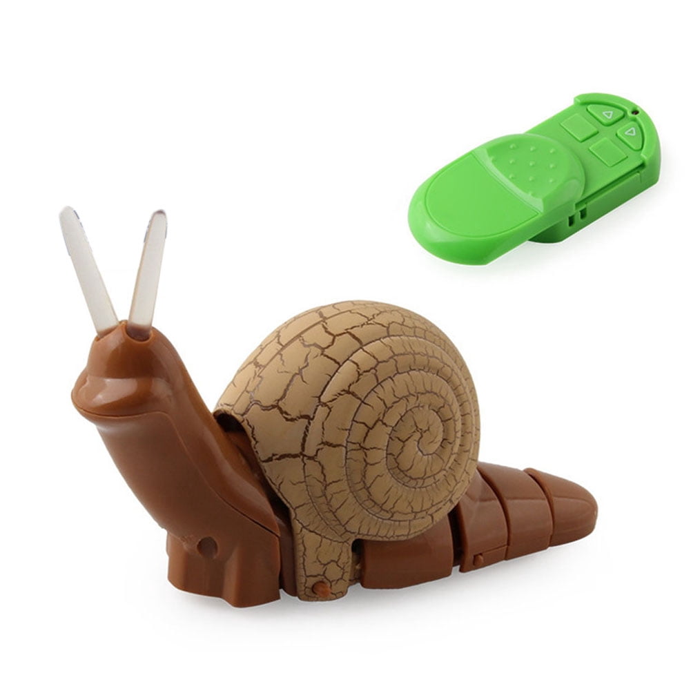 Leadrop Funny Infrared Remote Control Realistic Snail Animal Model Kids ...