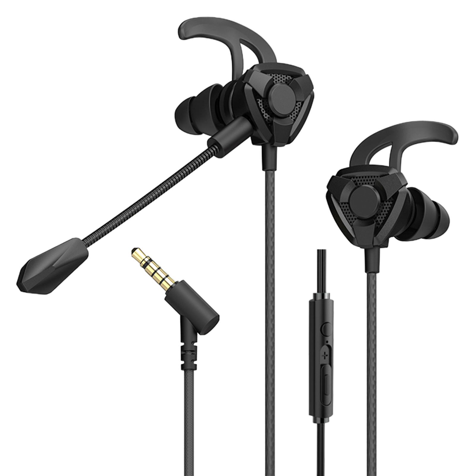 Leadrop Gaming Earphone with Microphone Wire Control 3.5mm Jack In-ear ...