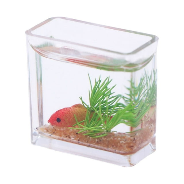 Leadrop Goldfish Bowl Model Realistic Decorative Ornament Miniature ...
