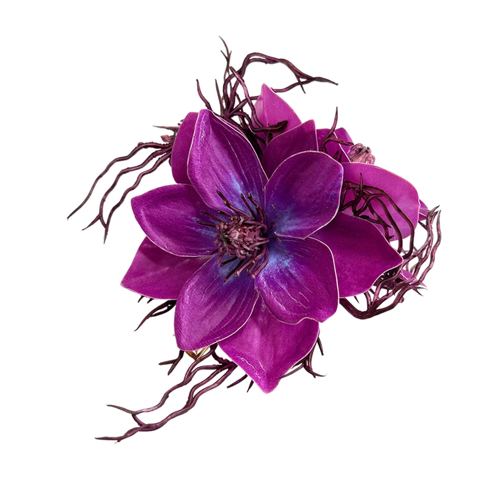 Leadrop Hair Claw Beach Style Hairpin Hawaiian Bohemian Floral Hair ...