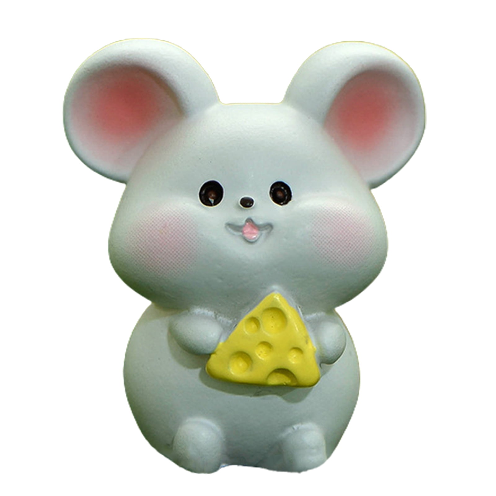 Leadrop Handmade Resin Adorable Animal Shape Miniature Statue Decor ...