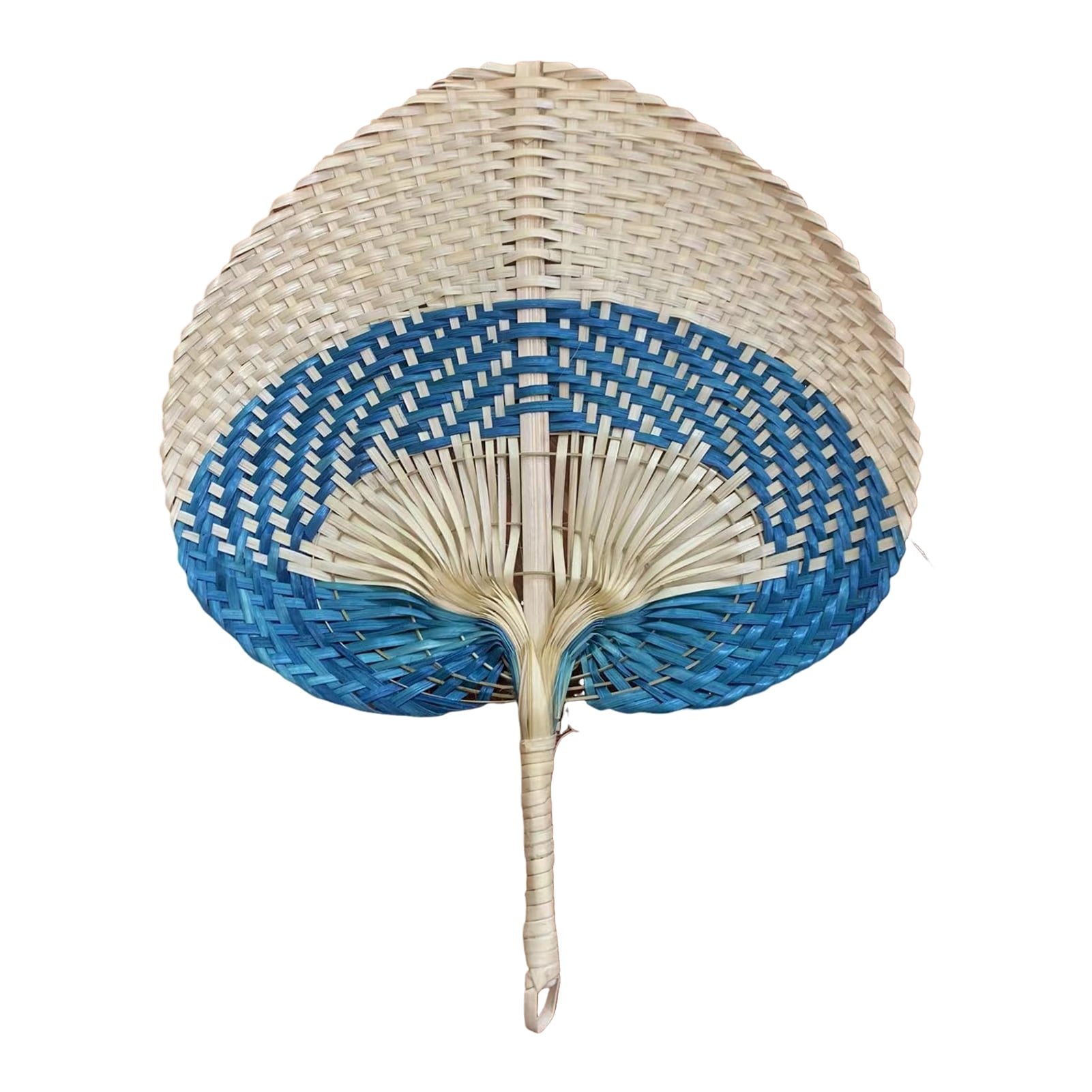 Leadrop Handmade Weaving Fan Natural Bamboo Raffia Hand Fan Chinese ...