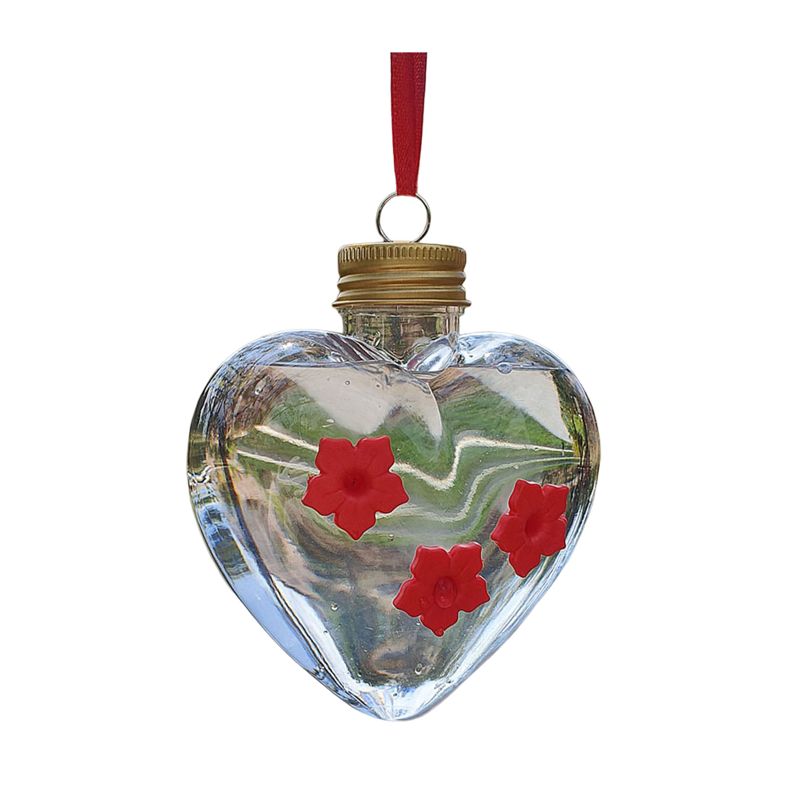 Leadrop Heart-Shaped Hummingbird Feeder Outdoor Hanging Plastic Feeder ...