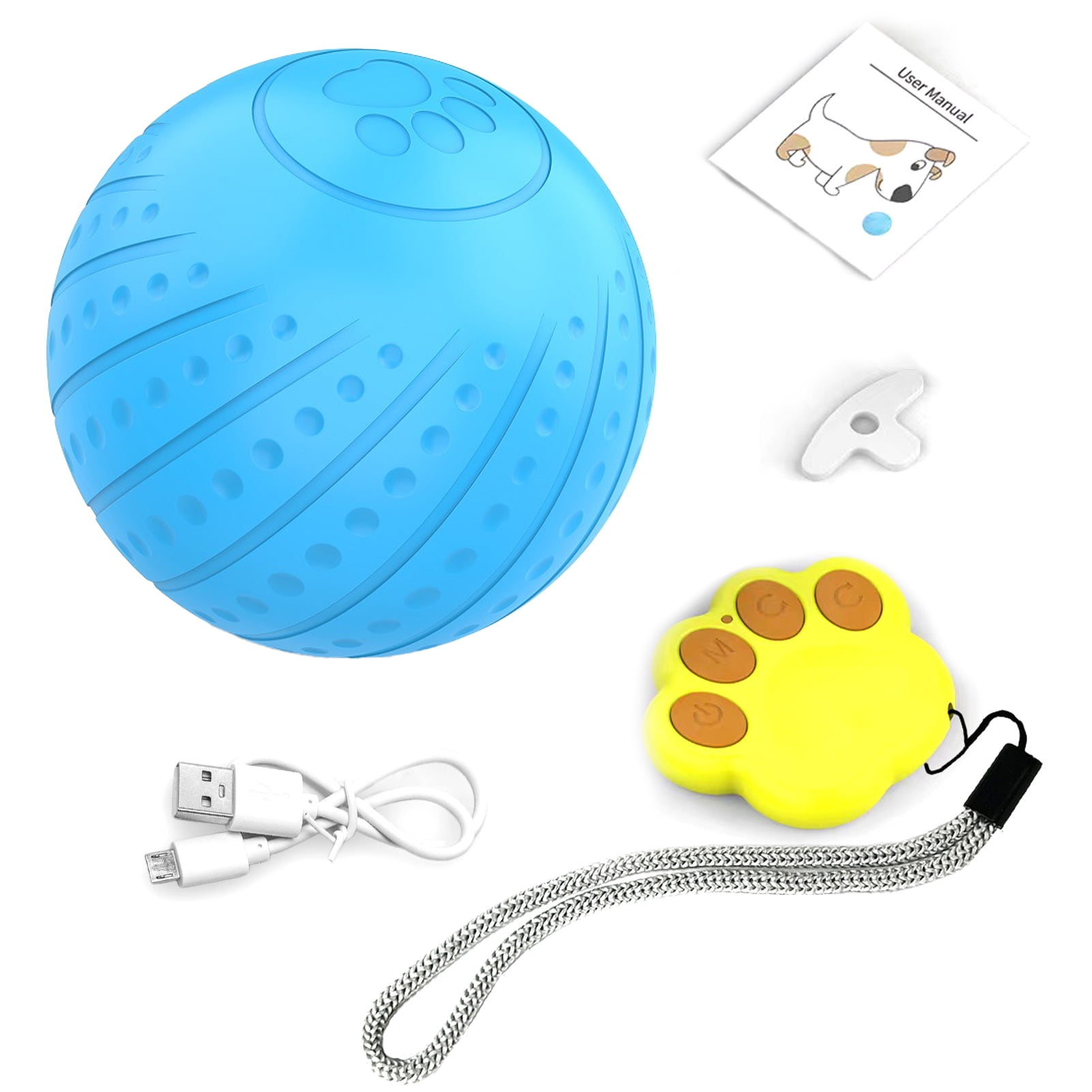 Leadrop Interactive Dog Toy Rechargeable Automatic Obstacle Avoidance Pet Toy Waterproof Wicked ...
