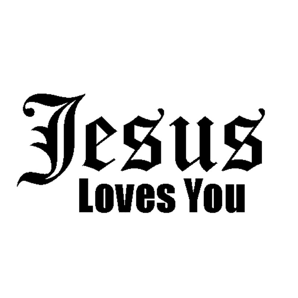 Leadrop Jesus Love You Letters Reflective Car Vehicle Body Window ...