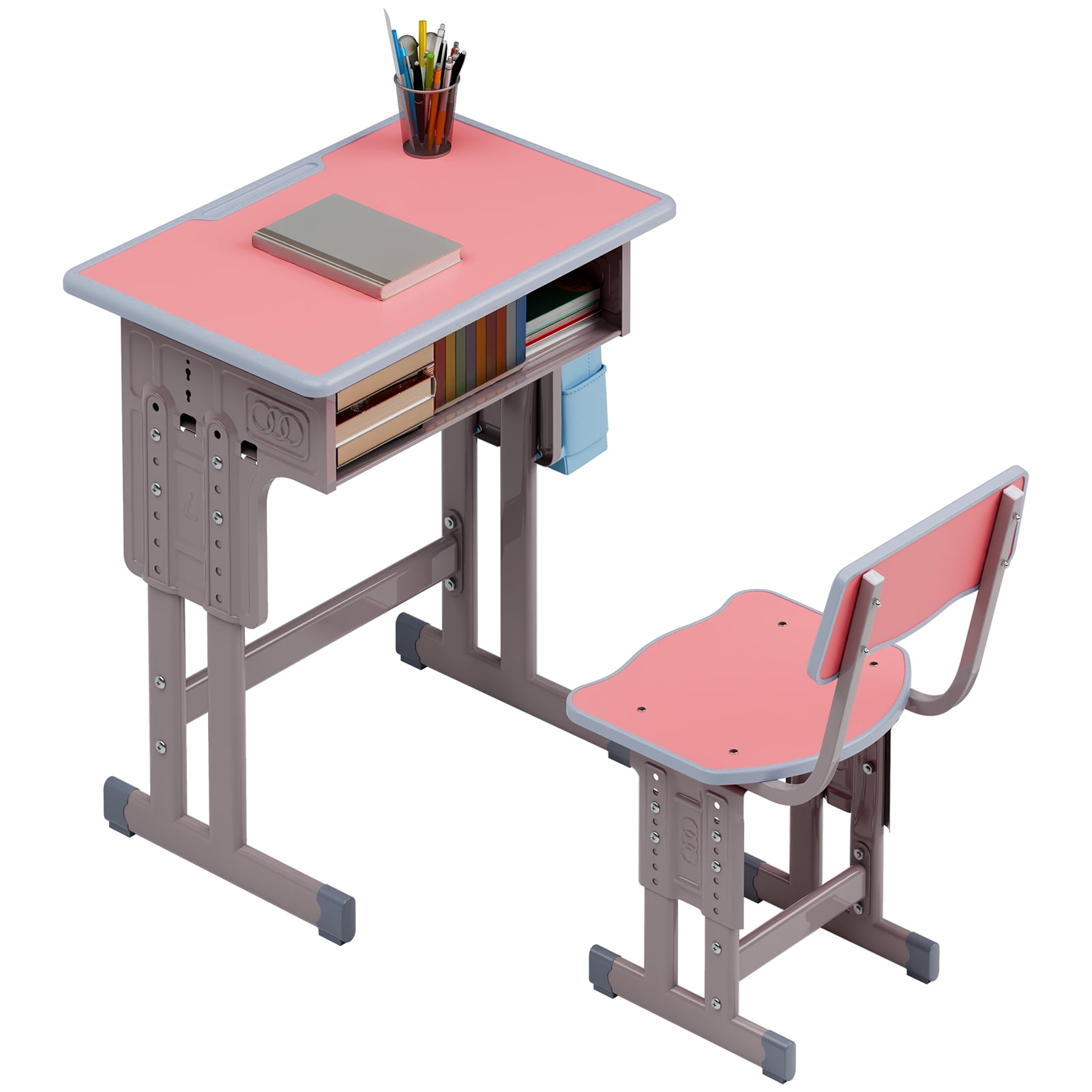 Leadrop Kids Desk and Chairs Set Multi Functional Height Adjustable ...